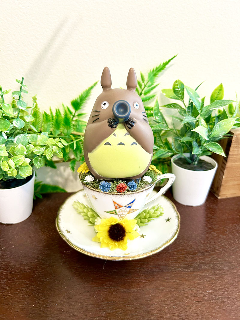 Totoro Tea Cup Terrarium – Plantcycled