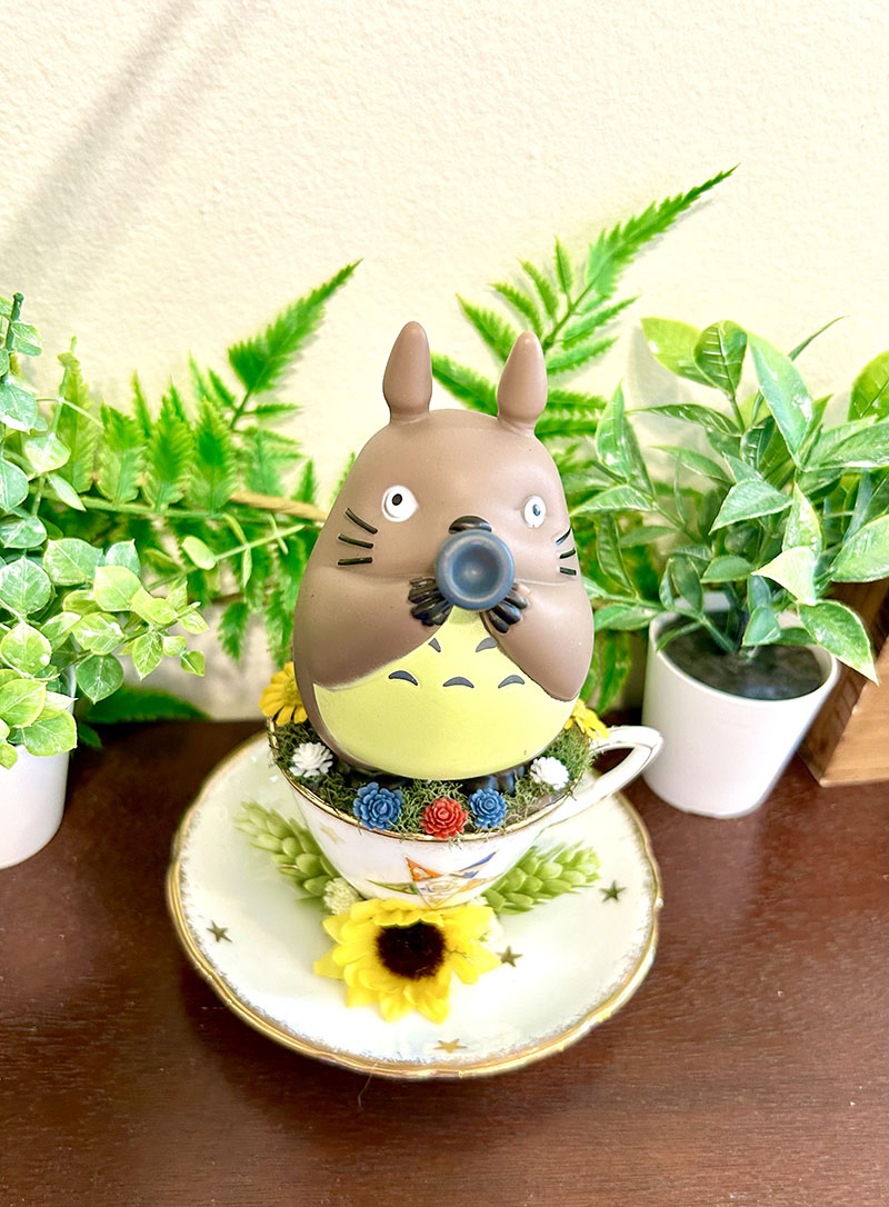 Totoro Tea Cup Terrarium – Plantcycled